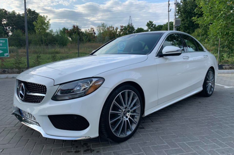 C Class W205 white - Rent Mercedes Moldova