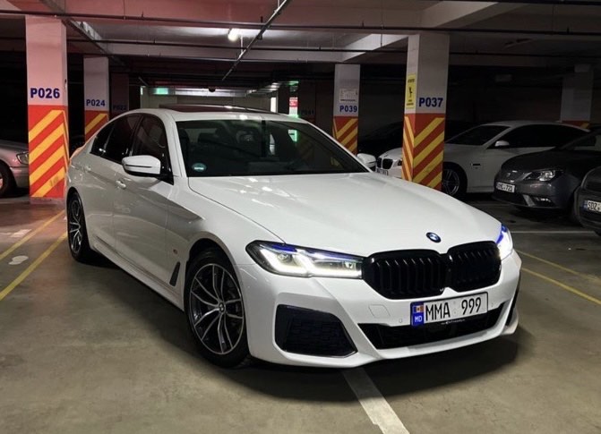 BMW 5 G30 white - Rent Mercedes Moldova